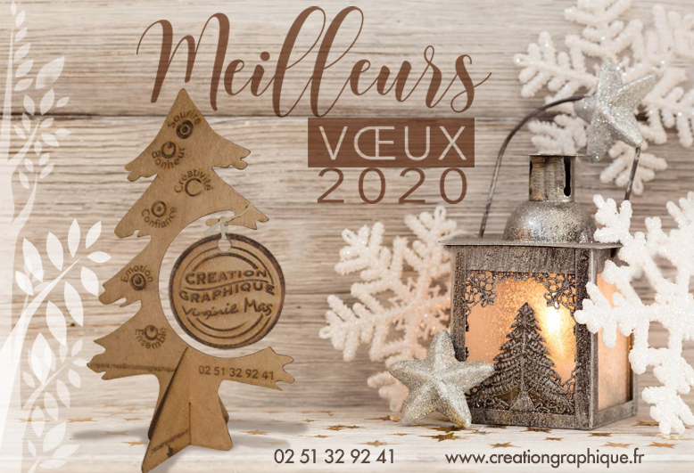 Meilleurs vœux 2020 - Création Graphique, Virginie Mas